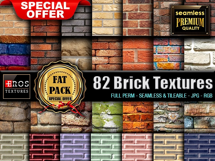 Second Life Marketplace - Brick Textures